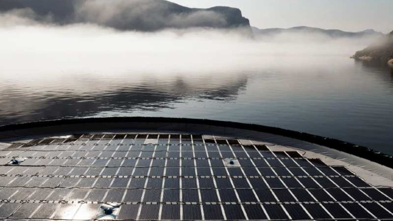 Norwegian floating solar system launched at Chilean salmon farm | Enlit ...